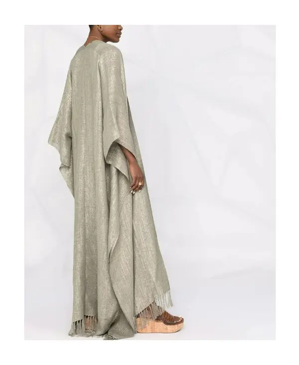 Brunello Cucinelli Metallic-thread Oversized Scarf