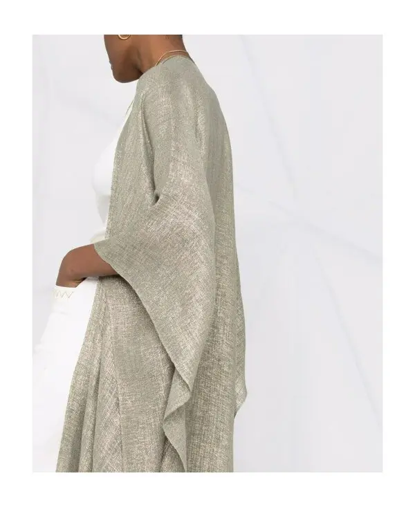 Brunello Cucinelli Metallic-thread Oversized Scarf