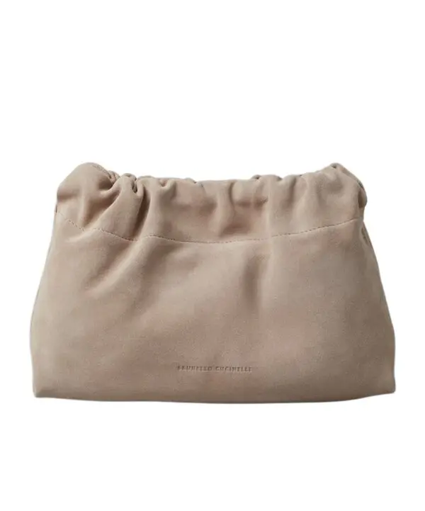 Brunello Cucinelli Logo Printed Chain-linked Shoulder Bag