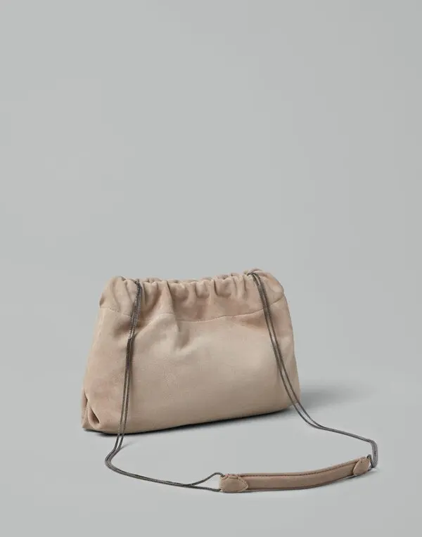 Brunello Cucinelli Logo Printed Chain-linked Shoulder Bag