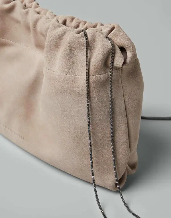 Brunello Cucinelli Logo Printed Chain-linked Shoulder Bag