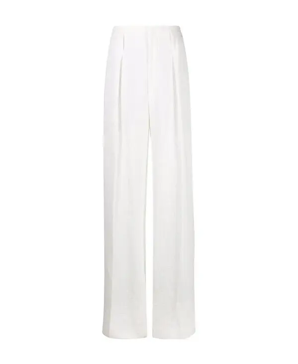 Brunello Cucinelli Pleated Linen-blend Wide-leg Trousers