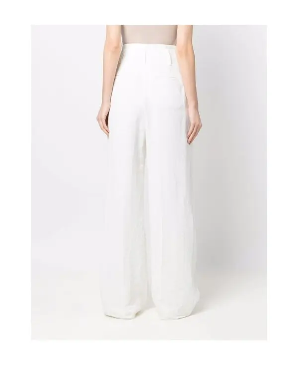 Brunello Cucinelli Pleated Linen-blend Wide-leg Trousers