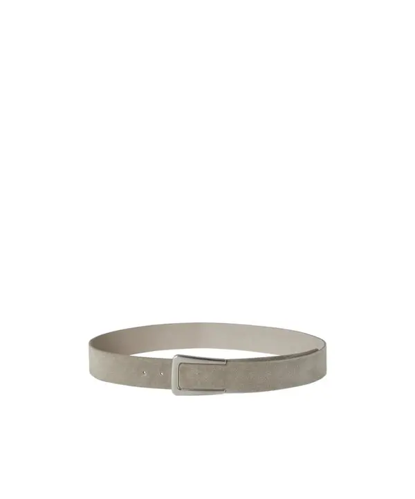 Brunello Cucinelli Punched Hole Buckle Belt - Nude