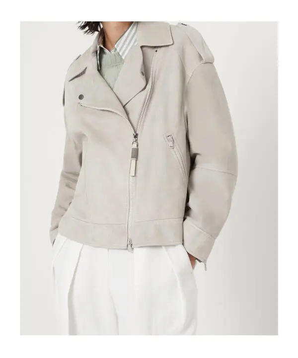 Brunello Cucinelli Long Sleeved Zip-up Jacket