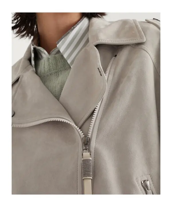 Brunello Cucinelli Long Sleeved Zip-up Jacket