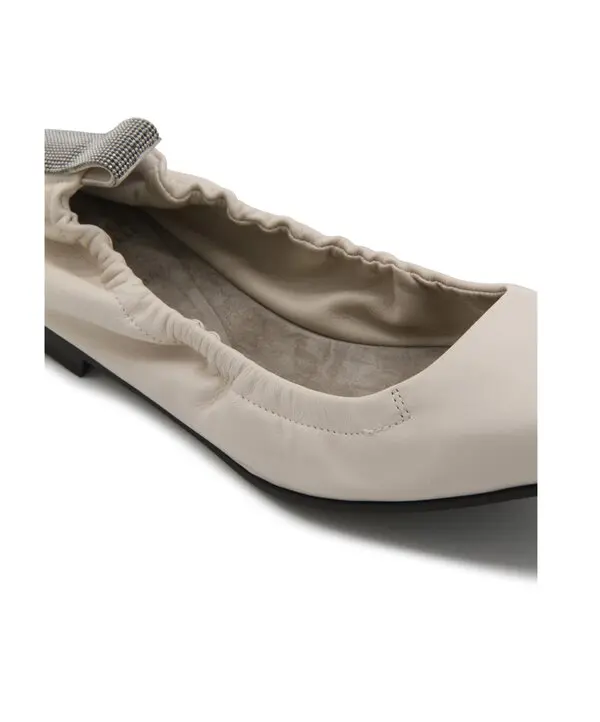 Brunello Cucinelli Embellished Slip-on Flat Shoes