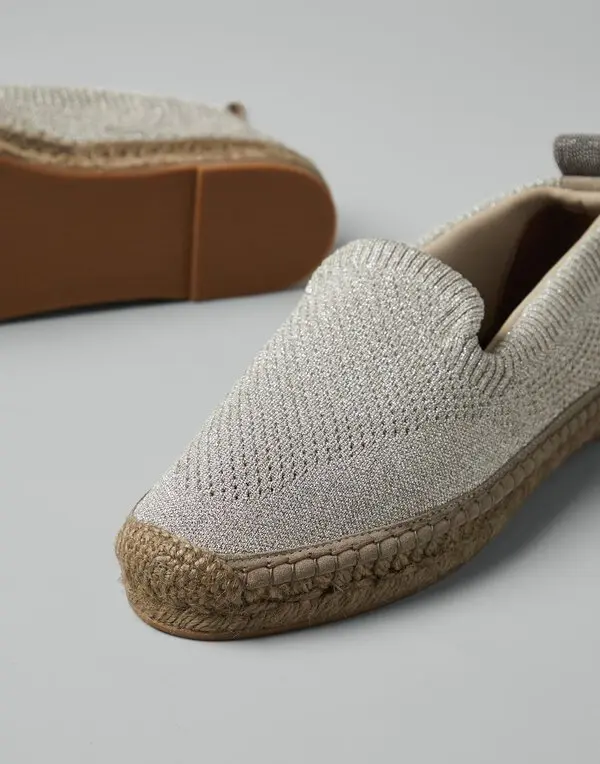 Brunello Cucinelli Monili Trim Flat Espadrilles