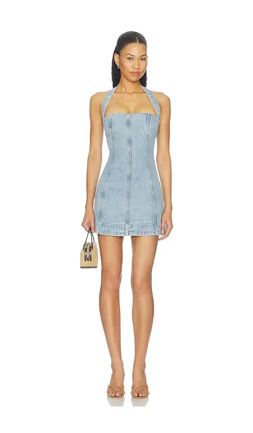 Retrofete Vivara Denim Dress In Blue