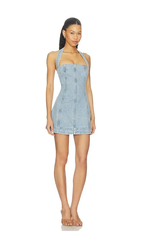 Retrofete Vivara Denim Dress In Blue