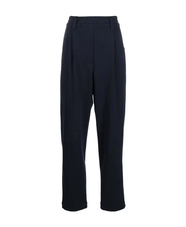 Brunello Cucinelli Straight-leg Cropped Pants - Black