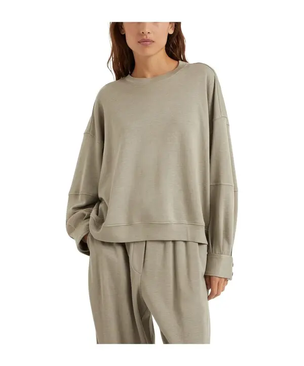 Brunello Cucinelli Crewneck Sweatshirt With Jewel Detailing