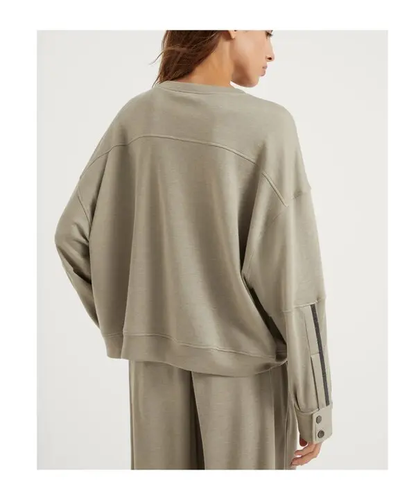 Brunello Cucinelli Crewneck Sweatshirt With Jewel Detailing