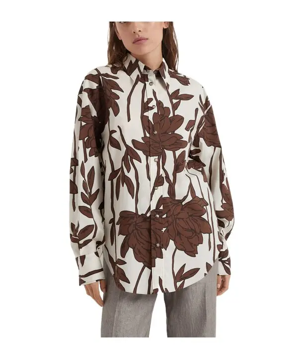 Brunello Cucinelli Floral Print Shirt