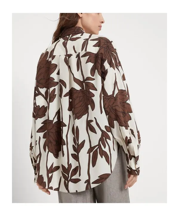 Brunello Cucinelli Floral Print Shirt