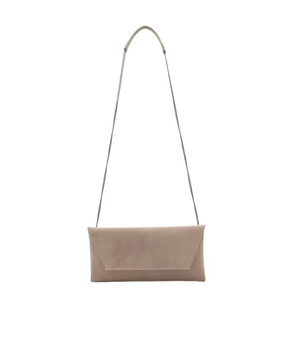 Brunello Cucinelli Bead-chain Logo Debossed Envelope Bag