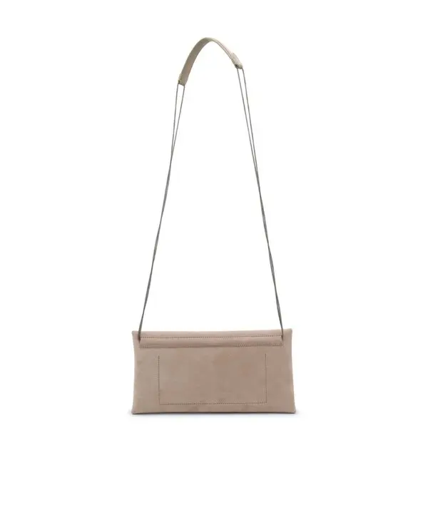 Brunello Cucinelli Bead-chain Logo Debossed Envelope Bag