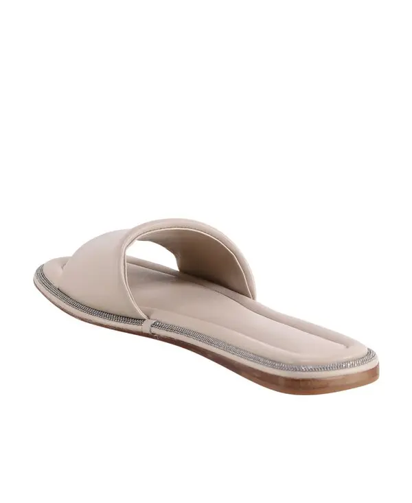 Brunello Cucinelli Embellished Square Toe Slides