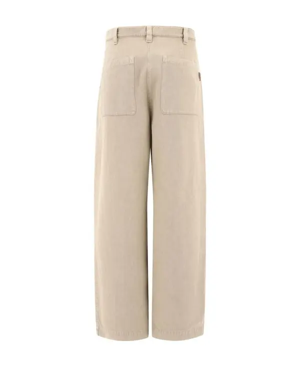 Brunello Cucinelli High-waist Wide-leg Trousers