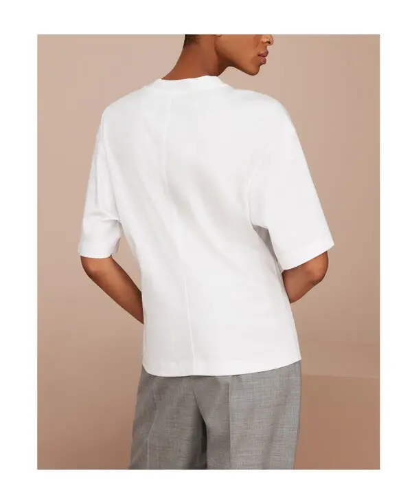 Brunello Cucinelli Crewneck T-shirt With Beaded Embellishment