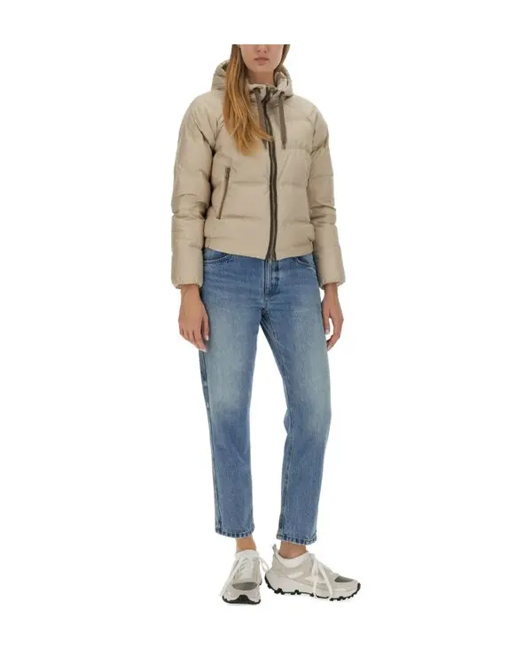 Brunello Cucinelli Logo Patch Straight Leg Jeans