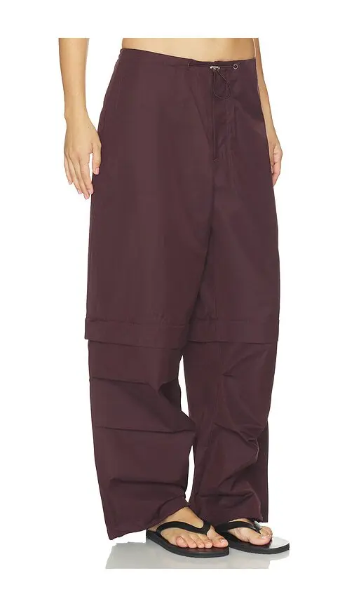 AGOLDE Coulson Parachute Pant In Burgundy