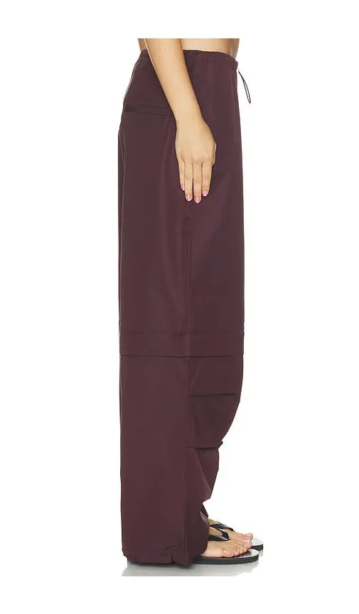 AGOLDE Coulson Parachute Pant In Burgundy