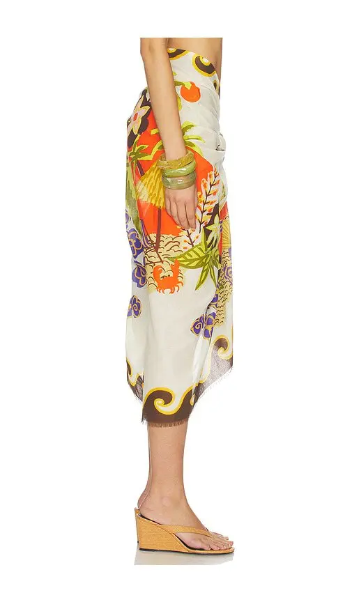 ALEMAIS Island Cove Cotton Pareo - Cream