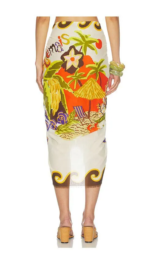 ALEMAIS Island Cove Cotton Pareo - Cream