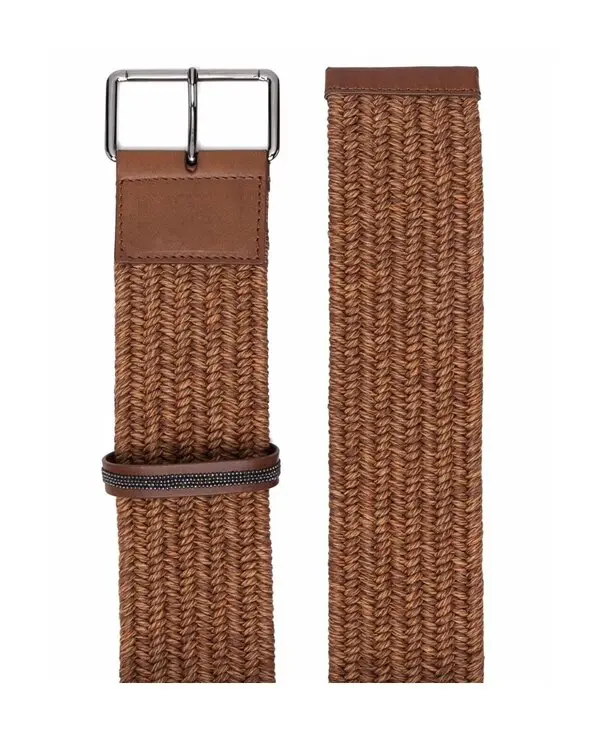 Brunello Cucinelli Woven Buckle Belt