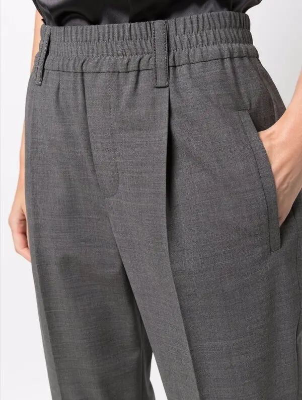 Brunello Cucinelli High-waist Tapered Trousers