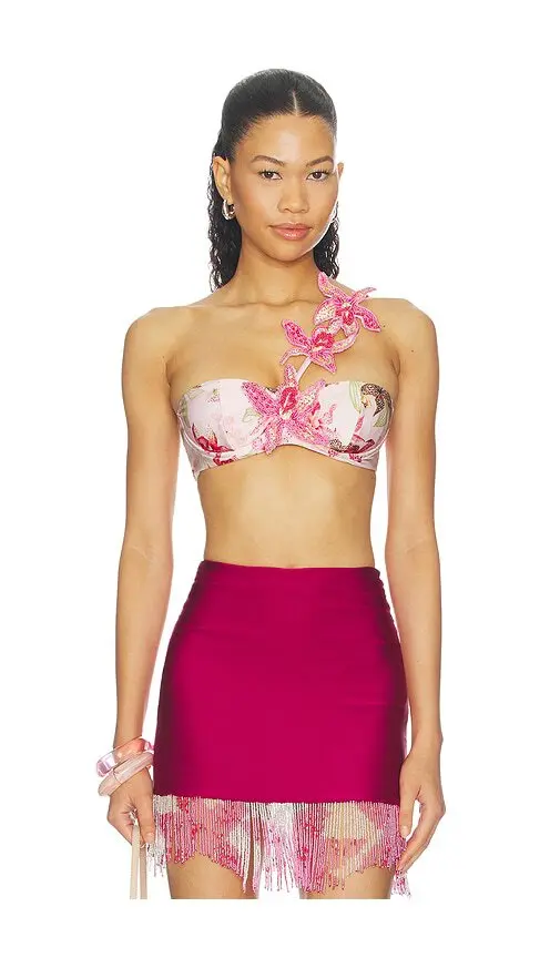 PatBO Orchid Bloom Bikini Top