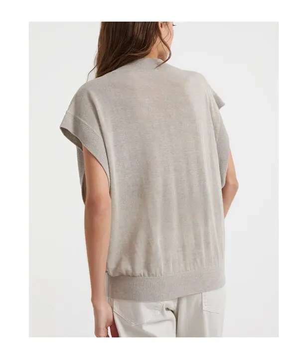 Brunello Cucinelli V-neck Sequined Vest