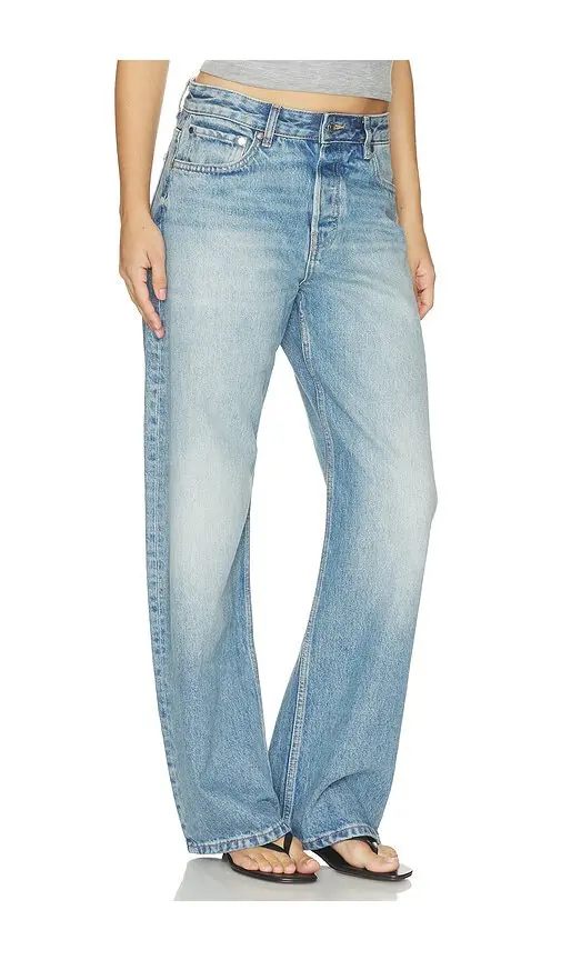 EB DENIM Shifter Bowed Jeans In Blue