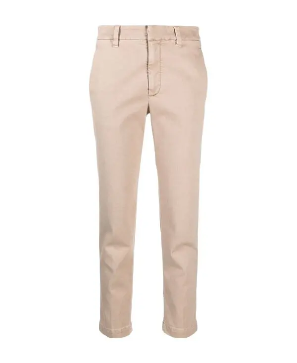 Brunello Cucinelli Mid-rise Cropped Chino Trousers