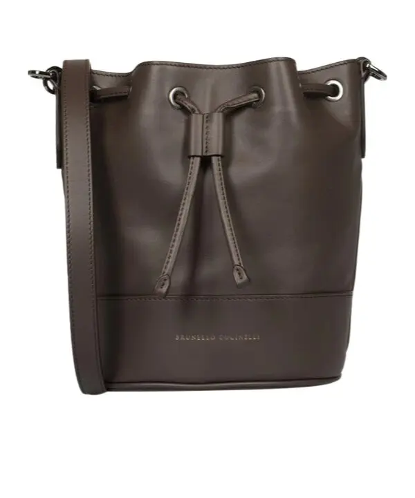 Brunello Cucinelli Monili Braided Bucket Bag