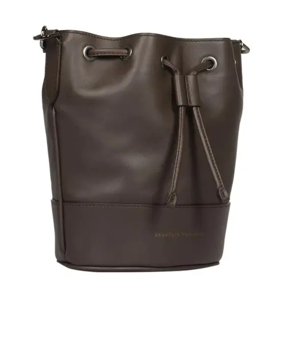 Brunello Cucinelli Monili Braided Bucket Bag