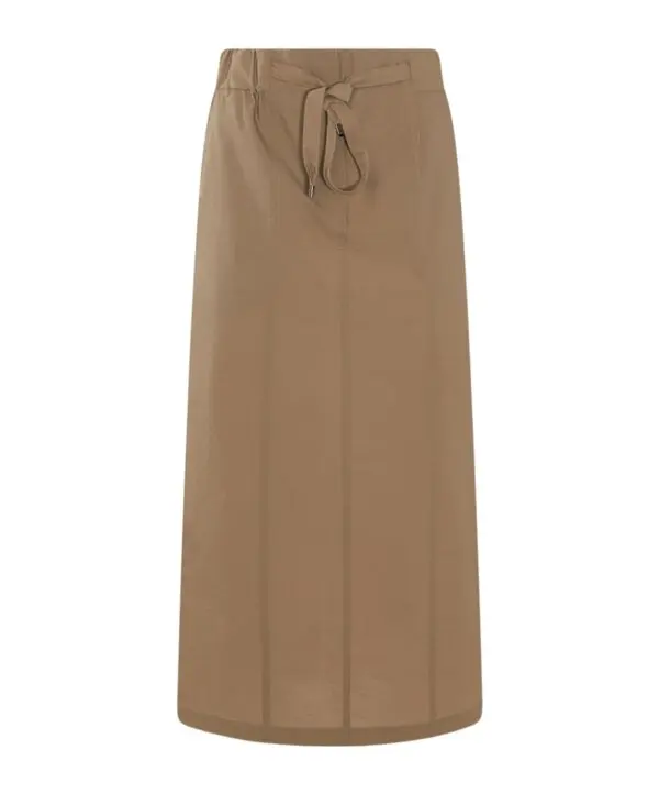 Brunello Cucinelli Drawstring Slit Detail Skirt