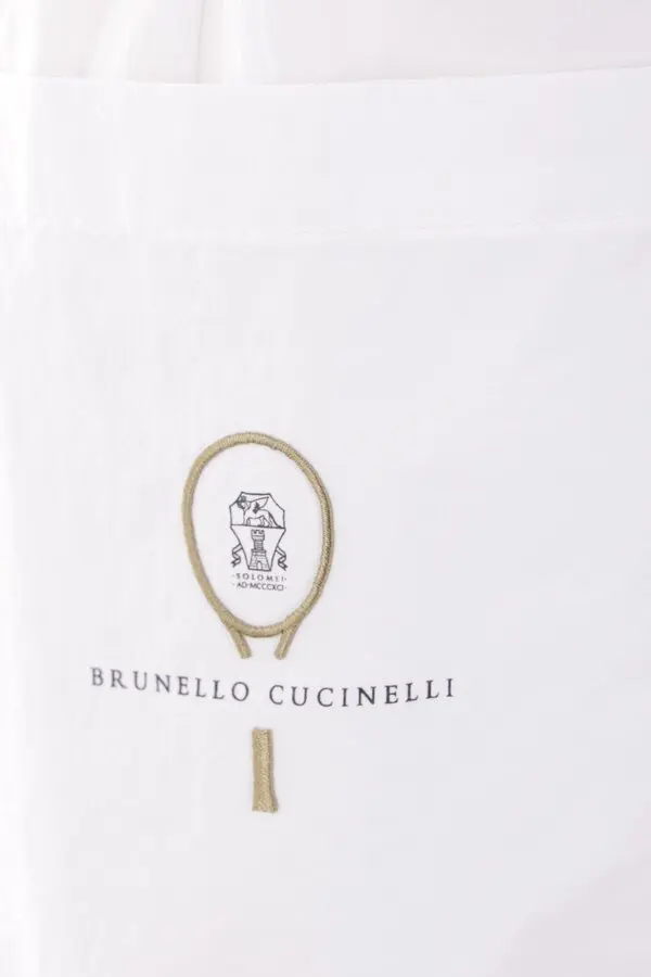 Brunello Cucinelli Double-waist Cotton Trousers