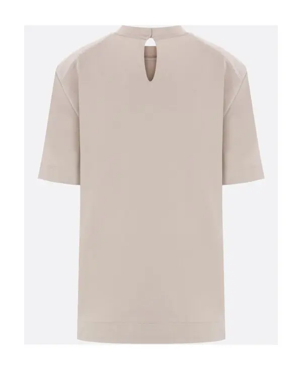 Brunello Cucinelli Monili Chain Embellished Cotton T-shirt