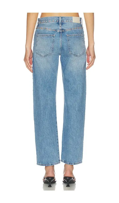 PISTOLA Lexi Mid Rise Bowed Straight Leg Jeans