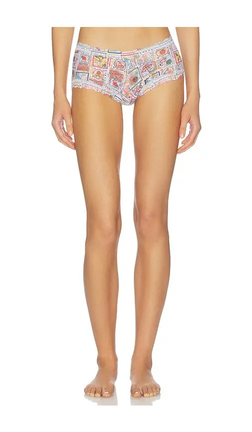 Hanky Panky Signature Lace Boyshort In Baby Blue - Snail Mail