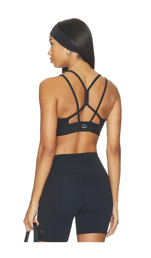 Beyond Yoga Spacedye Back To It Strappy Bra In Navy