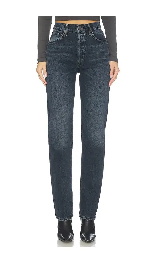 AGOLDE Long Straight Leg Jeans - Central