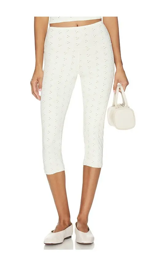 Strut This Eyelet Capri Pants