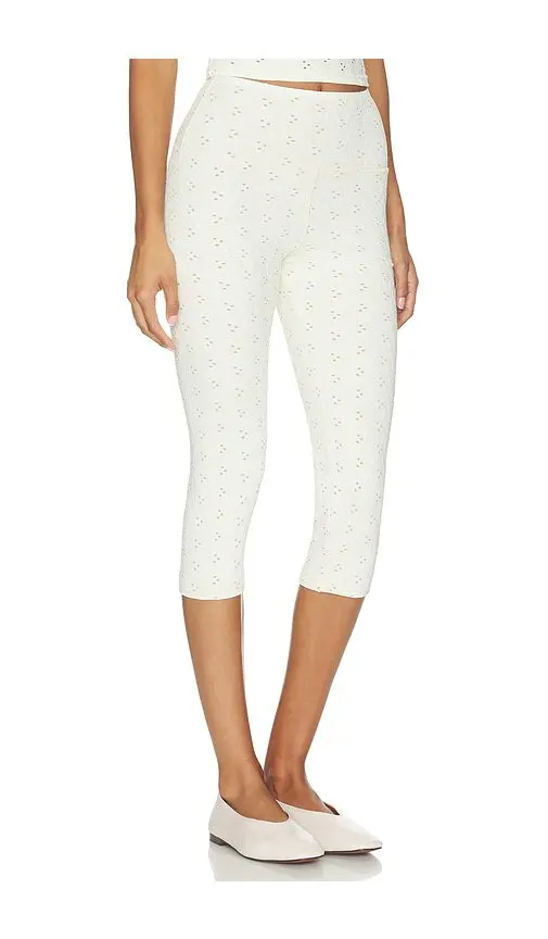 Strut This Eyelet Capri Pants
