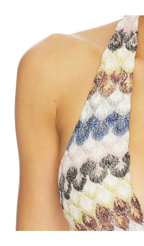 Missoni Long Dress In Multi Light Version In Multi