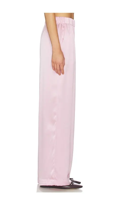Sablyn Brynn High Rise Pull On Wide Leg Pant In Pink