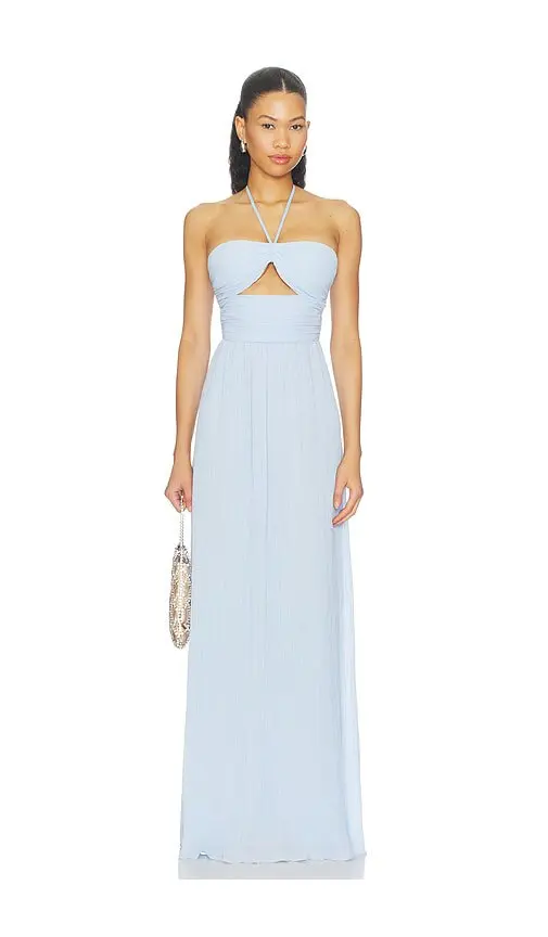 LOVERS AND FRIENDS Delilah Gown In Baby Blue - Sky Blue