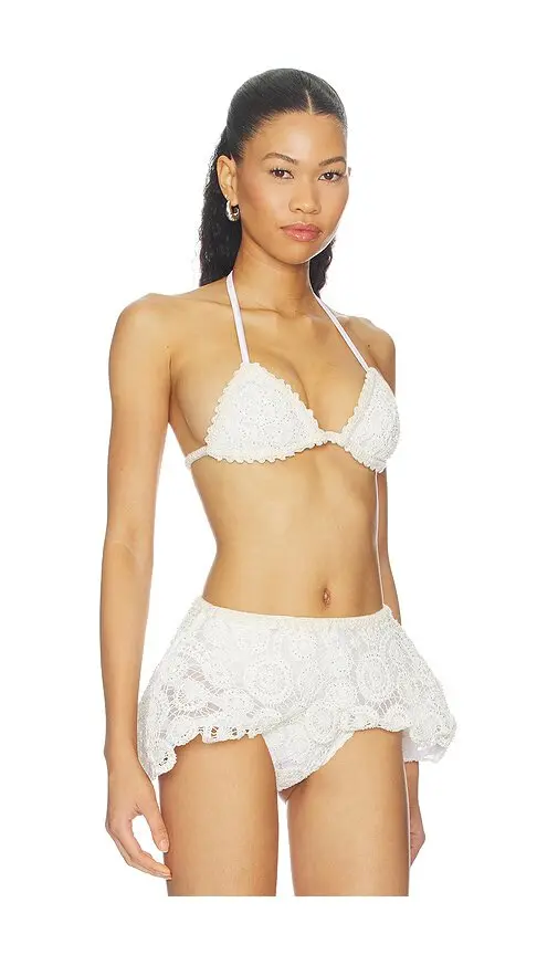 PatBO Gal Embroidery Bra Top